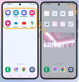 How can I change app colors on my Android device?